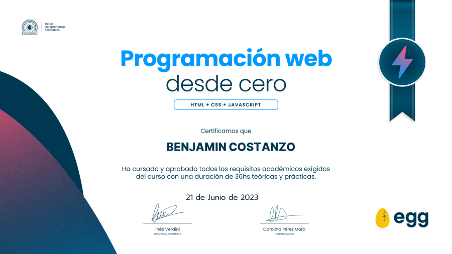 Benjamin Costanzo - Estudiante de Programación | LinkedIn
