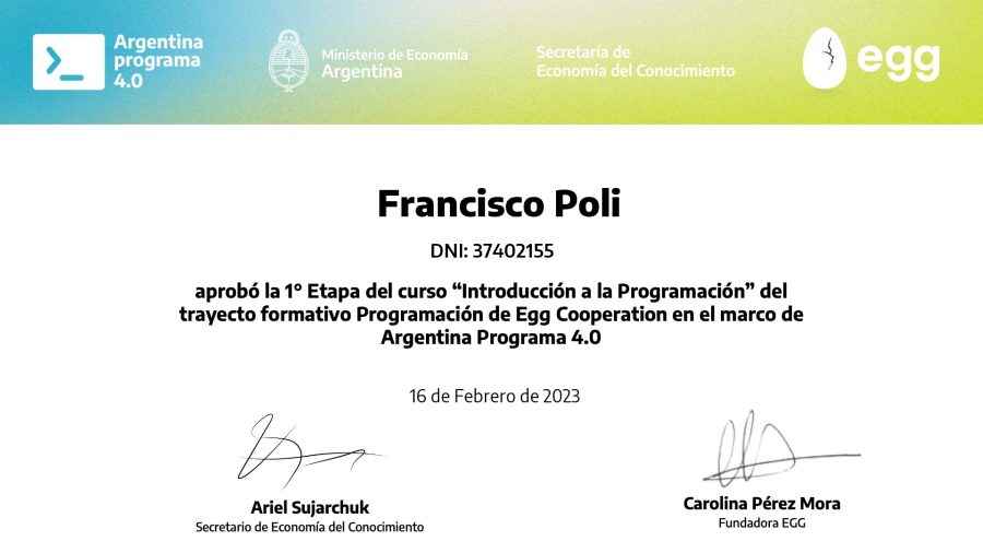 Francisco Alberto Poli Veliz - Técnico Universitario en Programación ...