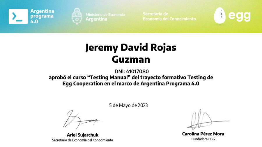 Jeremy Rojas Guzmán - Argentina | Perfil profesional | LinkedIn
